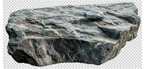Premium Psd Stacked Slate Stone Slabs Isolated