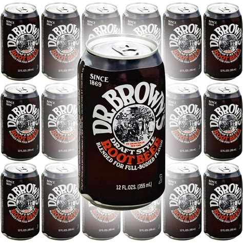 Browns Soda Root Beer 12 Oz Can Pack Of 18 Total 216 Oz