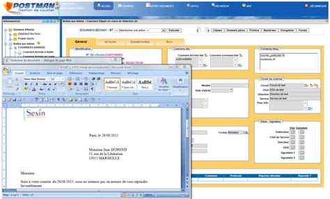 Gestion Du Courrier Sesin