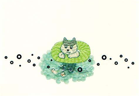 誠品獨家日本 7 days cards 明信片 游泳貓 誠品線上