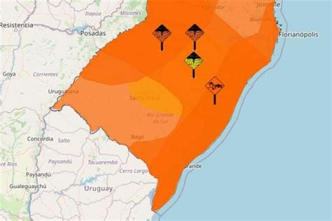 Inmet eleva nível de alertas de perigo para todo RS Rádio Tapejara FM