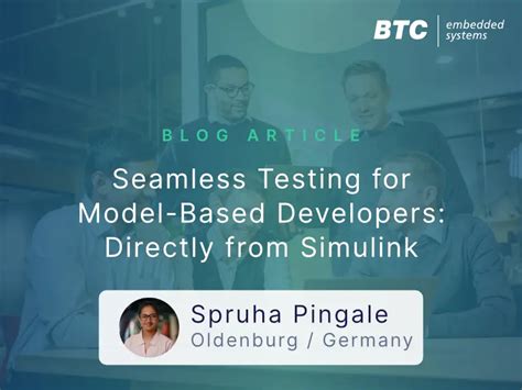 seamless testing for model based developers