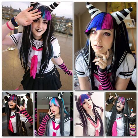 Buy Ibuki Mioda Cosplay Wigs For Danganronpa Costume Long Black Hair