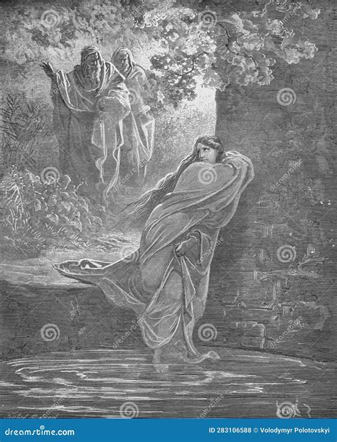 Susanna Bathing In The Old Book The Bible In Pictures By G Doreh