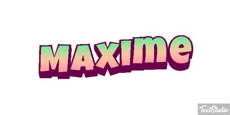 Maxime Name Animated  Logo Designs