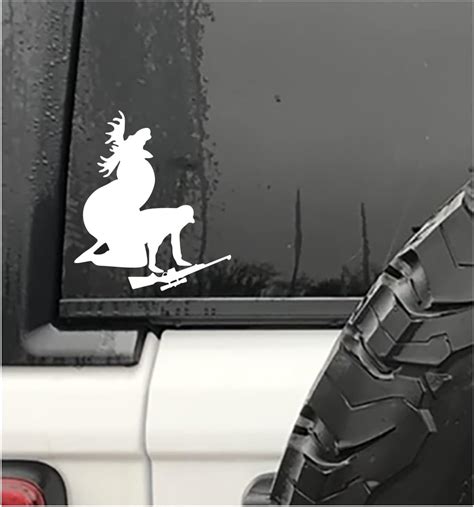 Deer Humping Hunter Decal Car Truck Window Bumper Sticker