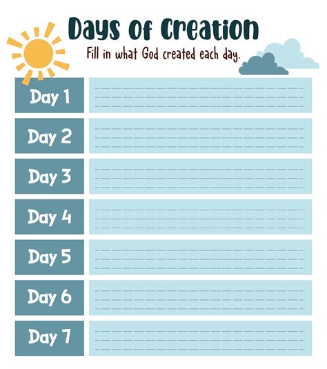 Creation Worksheets 10 Free Pdf Printables Printablee