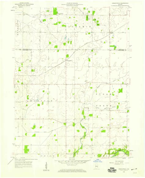 Classic Usgs Kirkpatrick Indiana 75x75 Topo Map Mytopo Map Store Classic Usgs Kirkpatrick Indiana 75x75 Topo Map Mytopo Map Store