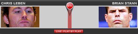 Ufc 125 Play By Play Chris Leben Vs Brian Stann Ufc