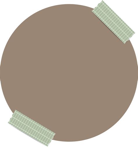 Round Shape Brown Sticky Note 24584492 Png
