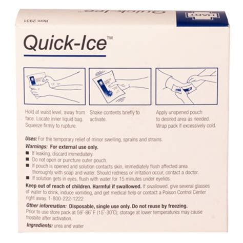 Quick Ice Instant Cold Packs Disposable Ice Packs