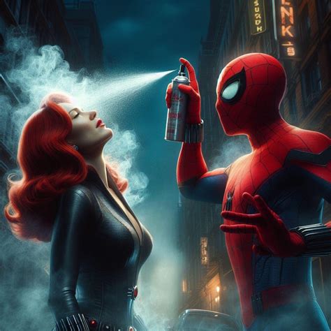 Spider Man Vs Black Widow Sleeping Gas By Artfiregame On Deviantart