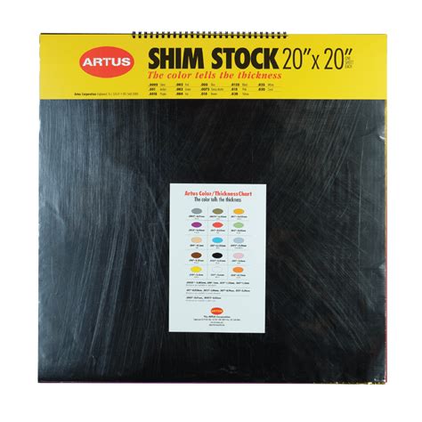 15 Sheet Plastic Shim Stock The Artus Corporation
