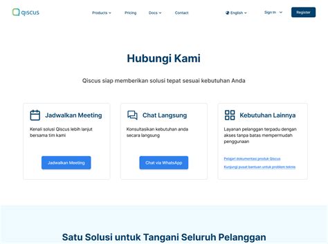 Contact Sales Qiscus