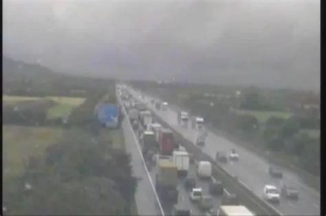 M5 Crash Live As Lane Closures In Somerset Cause Long Tailbacks