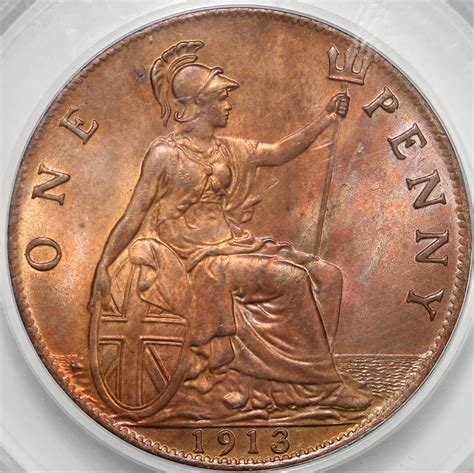 1913 Penny Freeman 174 George V UNC Or Near The Coinery