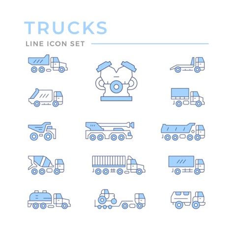Garbage Rubbish Icons Set Outline Style Royalty Free Vector