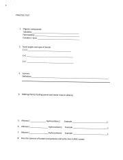 Practice Tests On Organic Compounds And Hydrocarbons Course Hero