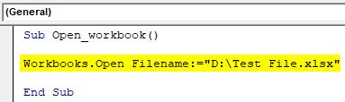 Vba Workbook Open Methods To Open Exel Workbooks In Vba