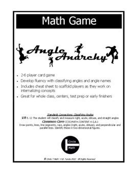 Classifying Angles Math Game By Circle T Math TPT