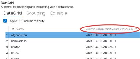 DataGridColumnHeader Cannot Be Used With Binding Or DynamicResource Issue AvaloniaUI