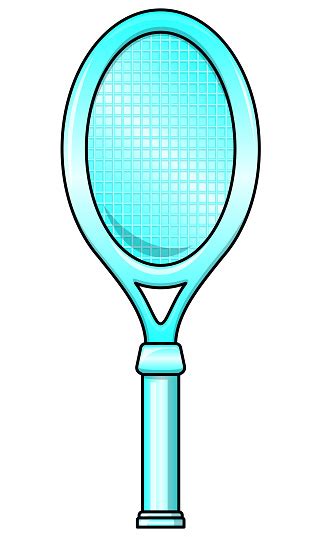 크리스탈 테니스 라켓 만화 일러스트레이션 다이아몬드 또는 유리 재료 토너먼트 또는 대회 챔피언트로피 상 광택과 빛나는 스포츠 인벤토리 개체 플레이어를 위한 업적 배지