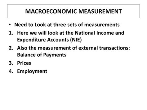 Ppt Measurement Of Output Employment And Prices Powerpoint