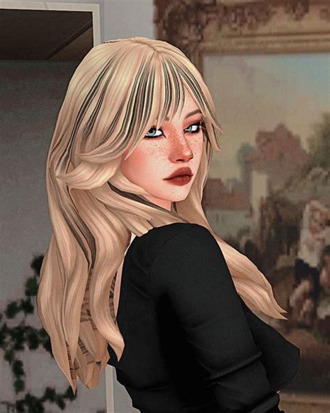 Veronica Hairstyle Nilyn Sims 4 Sims Hair Sims Sims 4