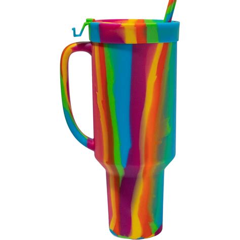 Silipint Silicone 64 Oz Wtfumbler Handled Straw Tumbler