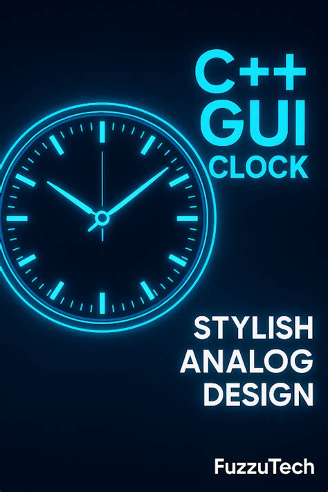 C Stylish Analog Clock App Modern Gui Clock Using Gdi With Source