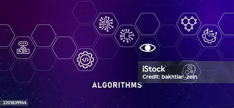 인공 지능 그라디언트 헤더 현대 기술 신경 네트워크 컴퓨팅 프로그래밍 데이터베이스 시스템 정보 알고리즘 분석 스마트 학습 로봇 식 아이콘 디자인 개념에 대한 스톡 벡터 아트