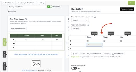How To Create A Size Chart On Shopify Kiwisizing Com
