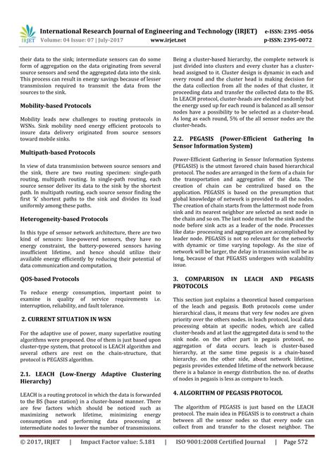 Energy Efficient Pegasis Routing Protocol In Wireless Sensor Network