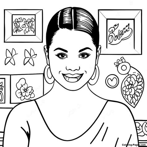 Selena Quintanilla Coloring Page Coloring