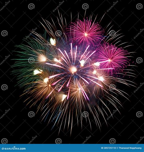 Multi Color Fireworks Stock Illustration Illustration Of Ephemeral