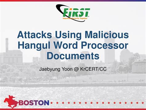 Ppt Attacks Using Malicious Hangul Word Processor Documents