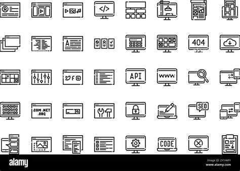 Programming Icons High Quality Vector Icons Collection With Editable