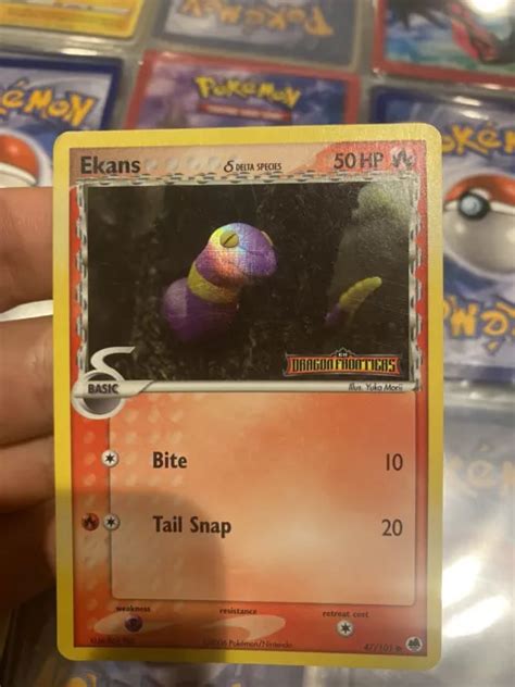 Ekans Delta Species 47101 Ex Dragon Frontiers Reverse Holo Stamped