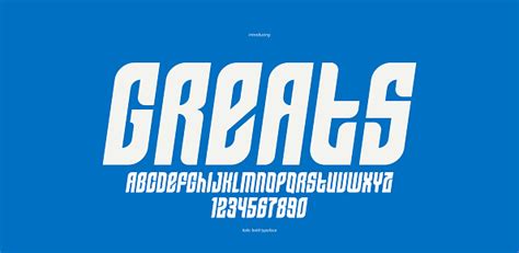 로고 헤더 또는 슬로건 우아한 벡터 두껍고 아름다운 기하학적 서체 대문자 숫자가 있는 알파벳 포스터 및 광고용 굵고 기울임꼴 단순한 산세리프 디스플레이 글꼴 개성 개념에