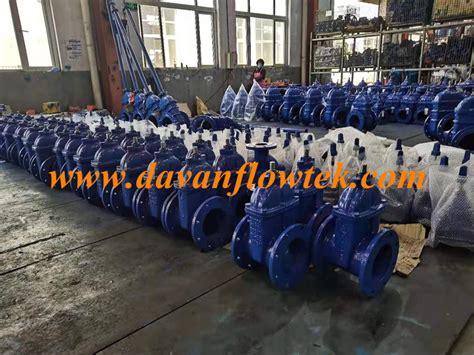 Manufacturer Ductile Iron Ggg50 Pn16 Rubber Wedge Handwheel Operated