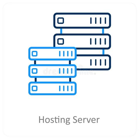 Hosting Server And Big Data Icon Concept Stock Illustration Illustration Of Concept Data