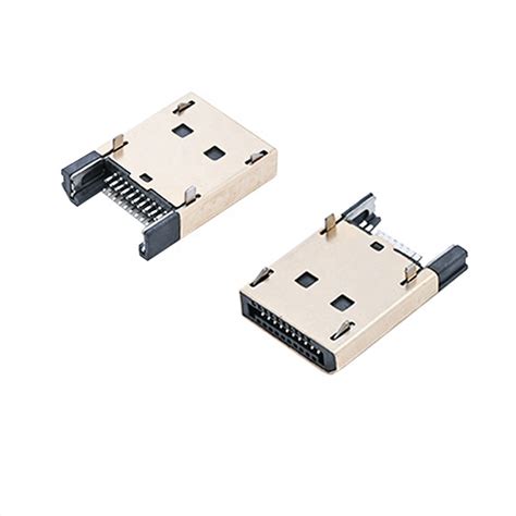 20 Pin Mini Displayport Receptacles Dp Connector Smt Vertical