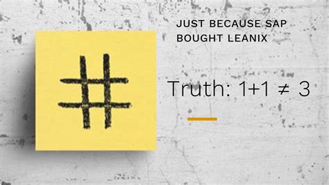 Why The Sap Acquisition Of Leanix Will Not Drive Up The Value Of Other