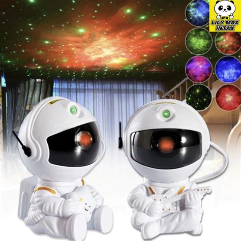 Projetor de Luz Astronauta Galaxy Céu Estrelado Estrela USB LED