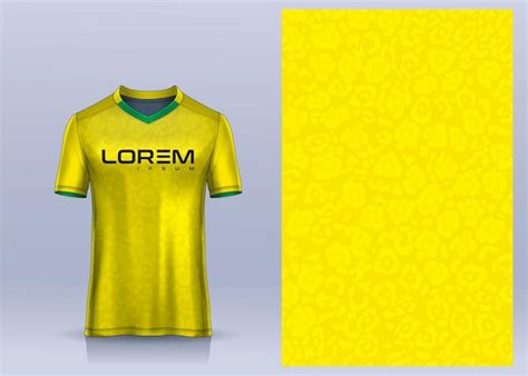 축구 유니폼 축구 키트 추상 그런 지 디자인을위한 Tshirt 이랑 스포츠 셔츠 템플릿 디자인 프리미엄 벡터