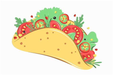 Premium Vector Arabic Eastern Mexican Food Vegetables Roll Fast Food