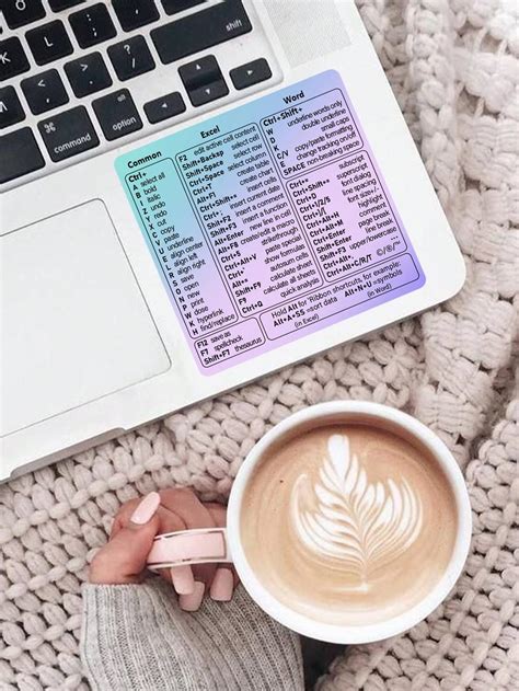 1pc Laptop Excel Shortcut Keys Sticker SHEIN USA