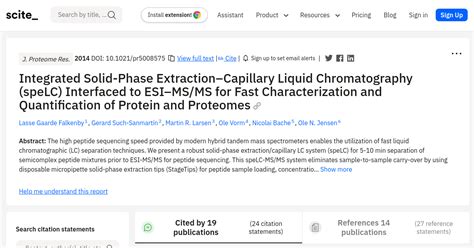 Integrated Solid Phase Extractioncapillary Liquid Chromatography