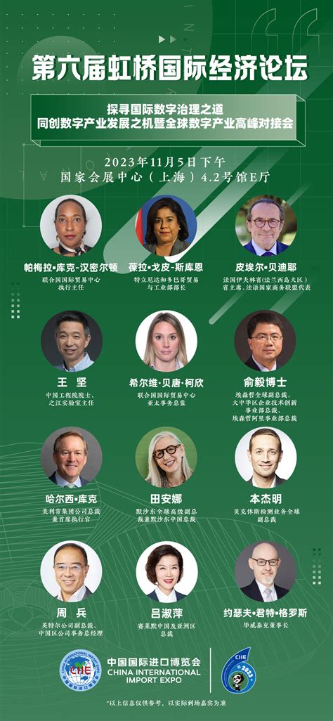 嘉宾预告丨“探寻国际数字治理之道同创数字产业发展之机暨全球数字产业高峰对接会”分论坛—中国国际进口博览会