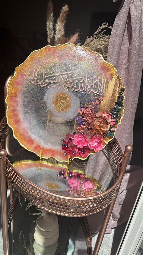Resin Tray Customised Home Decorations Personalised Resin Tray Etsy